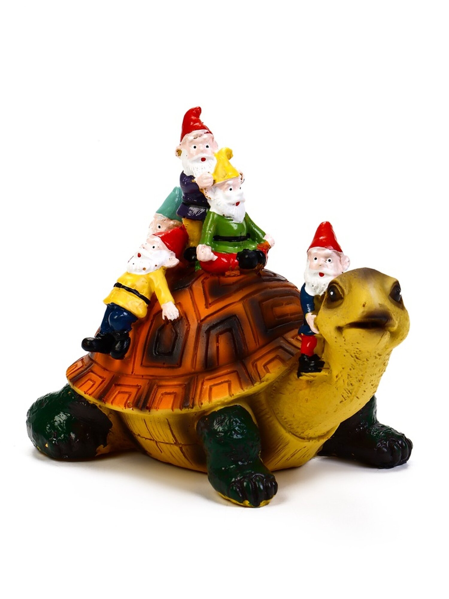 Садовая фигура "Черепаха с гномами" 18х11х14см 10815589 10929171