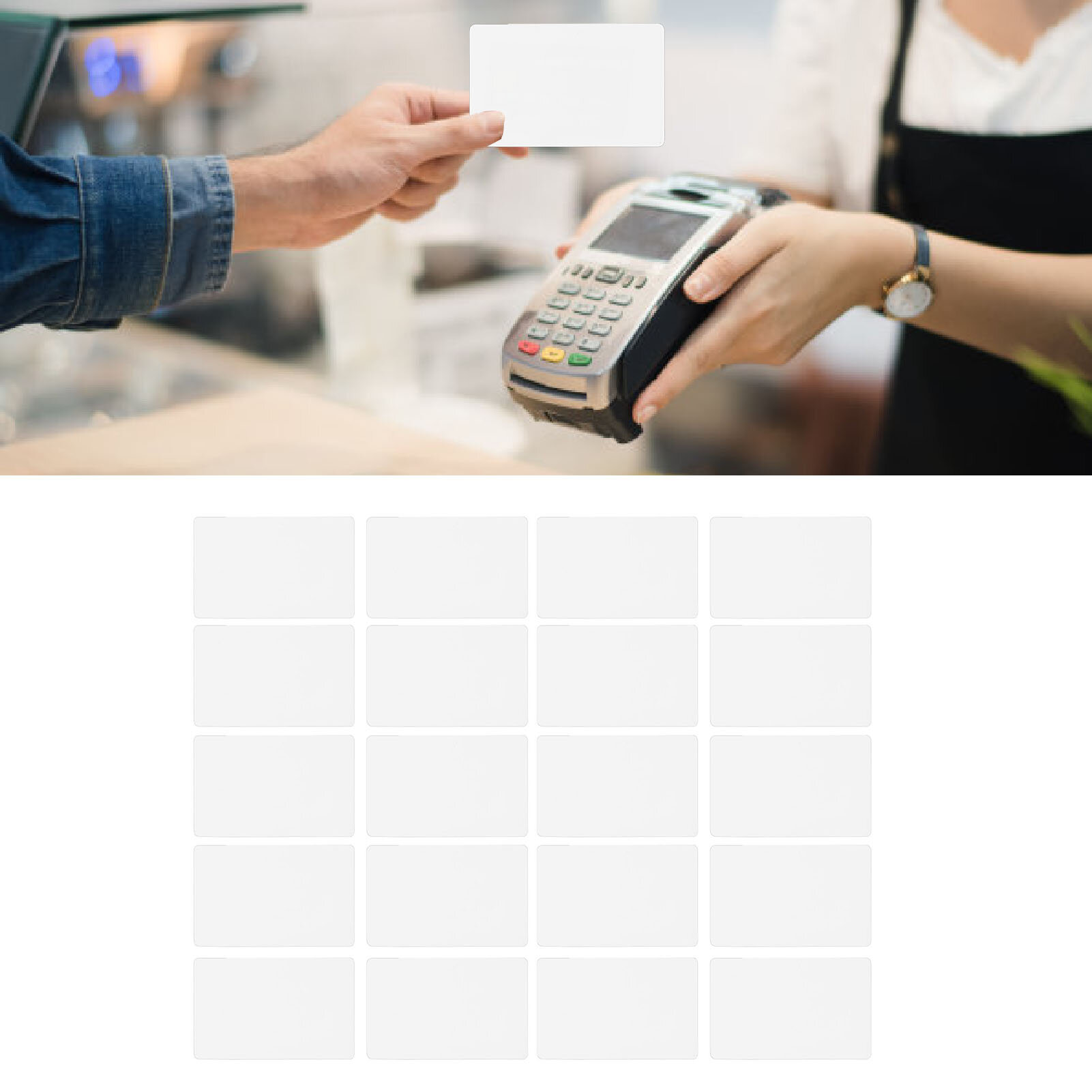 20 шт. NFC-карты, подходящие для телефонов IOS и устройств с поддержкой NFC, программируемые перезаписываемые белые карты, поддержка NTAG215