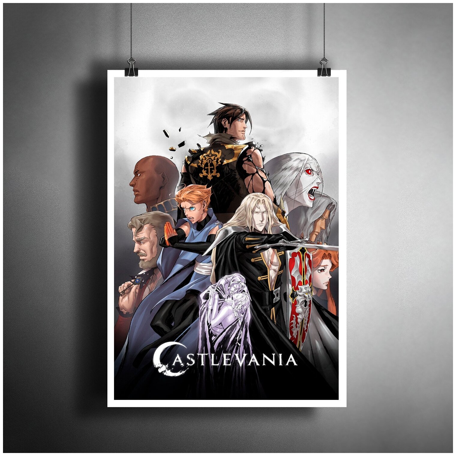 Постер плакат для интерьера "Аниме сериал: Кастлвания. Castlevania"/ Декор дома, офиса, комнаты A3 (297 x 420 мм)