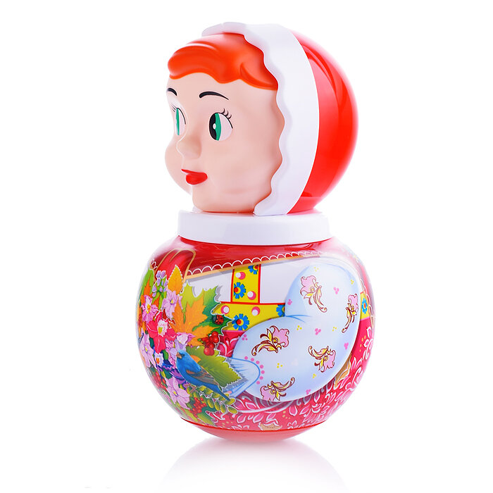 Неваляшка малая "Аленушка" 9х9х18 см, детям от 1 года, (п/пакет)