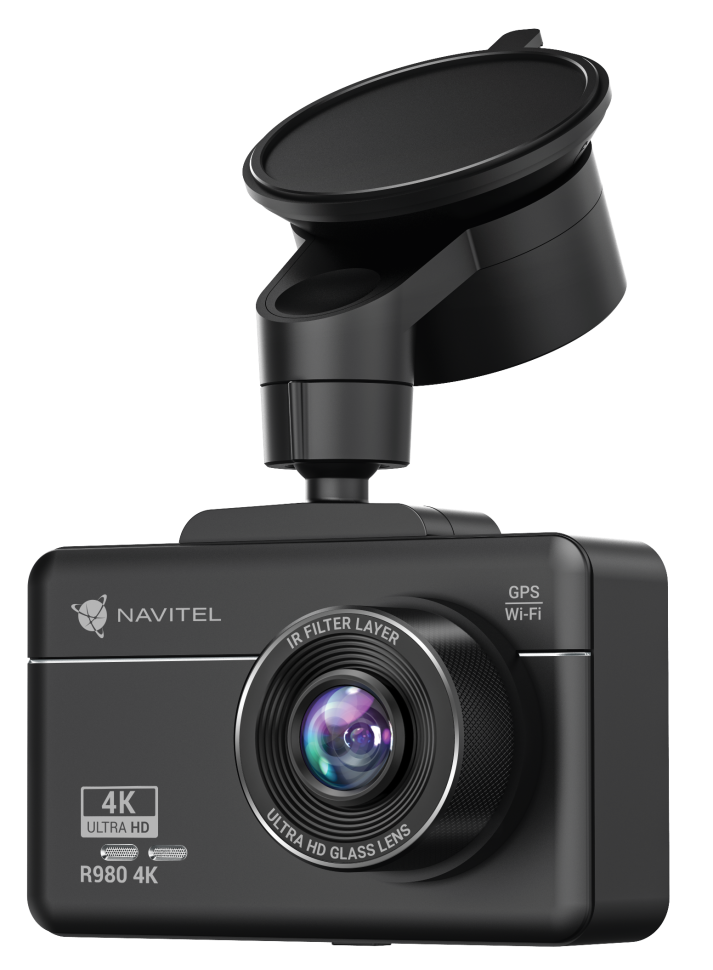 Автомобильный видеорегистратор NAVITEL R980 4K, матрица Sony, 4K Ultra HD 3840х2160p, оптика стекло, GPS-информер, Wi-Fi