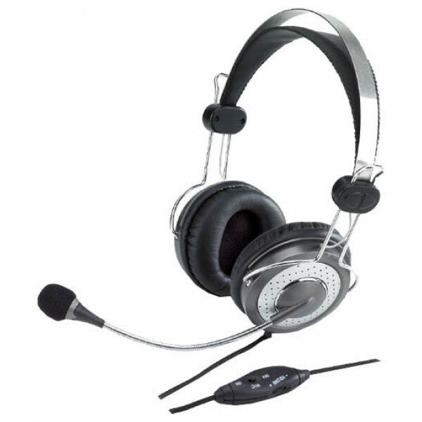 Гарнитура Genius HS-04SU черный/серый, проводная