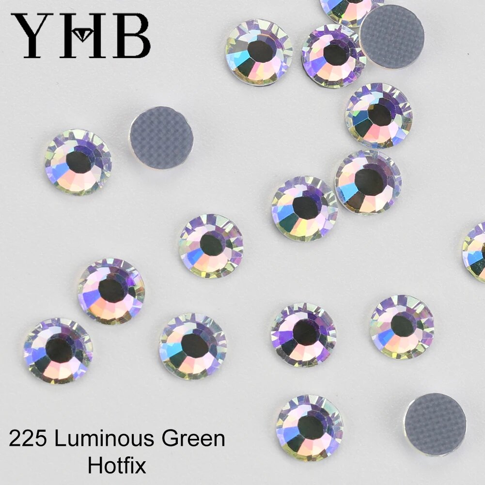 Стразы YHB 2mm SS6, 1440шт, 225 Luminous Green