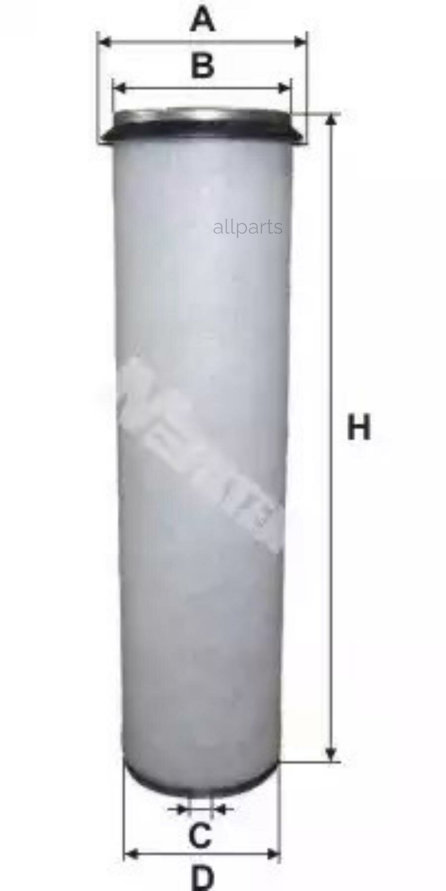 M-FILTER A329/1 фильтр воздушный! вставка H374 D110 d95\ DAF 95. Iveco MK, MAN G90/M90/L2000, MB