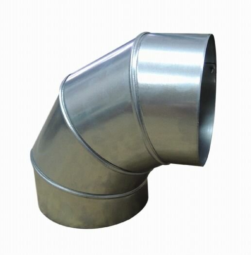 Кожух защитный изоляции отвод 90 градусов оцинкованный кзио 157/0.5/Zn