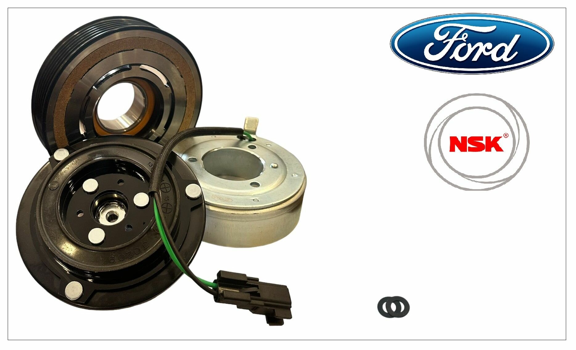 Муфта компрессора кондиционера Оригинальный подшипник NSK Ford Mustang EcoBoost 2.3L