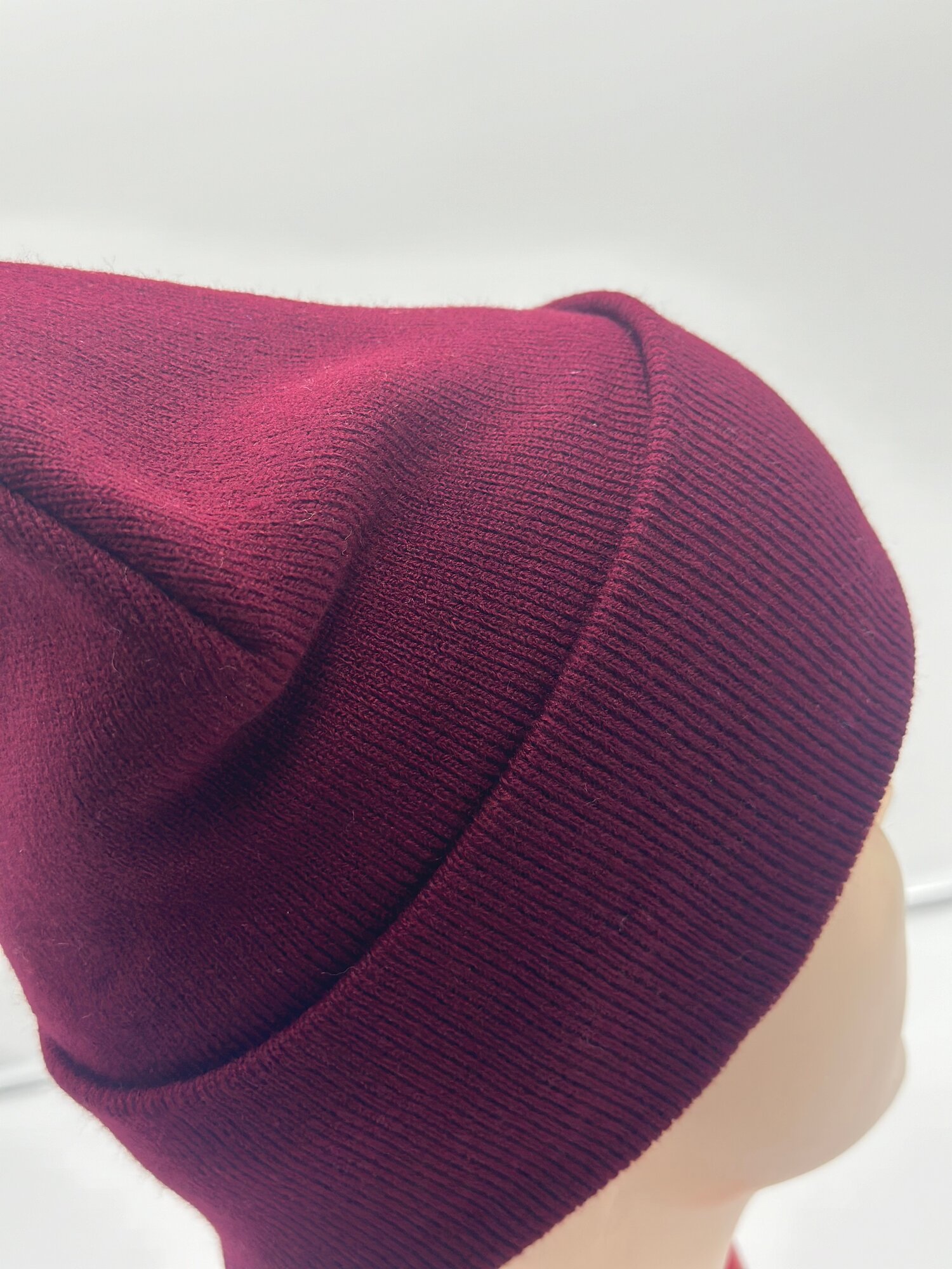 Шапка-бини шапка 2024 2025 шапка бардовый шапка унисекс для девочек