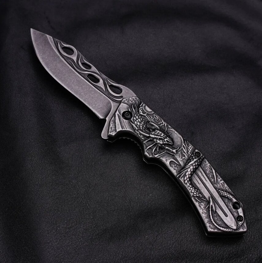 Нож складной Дракон 3D