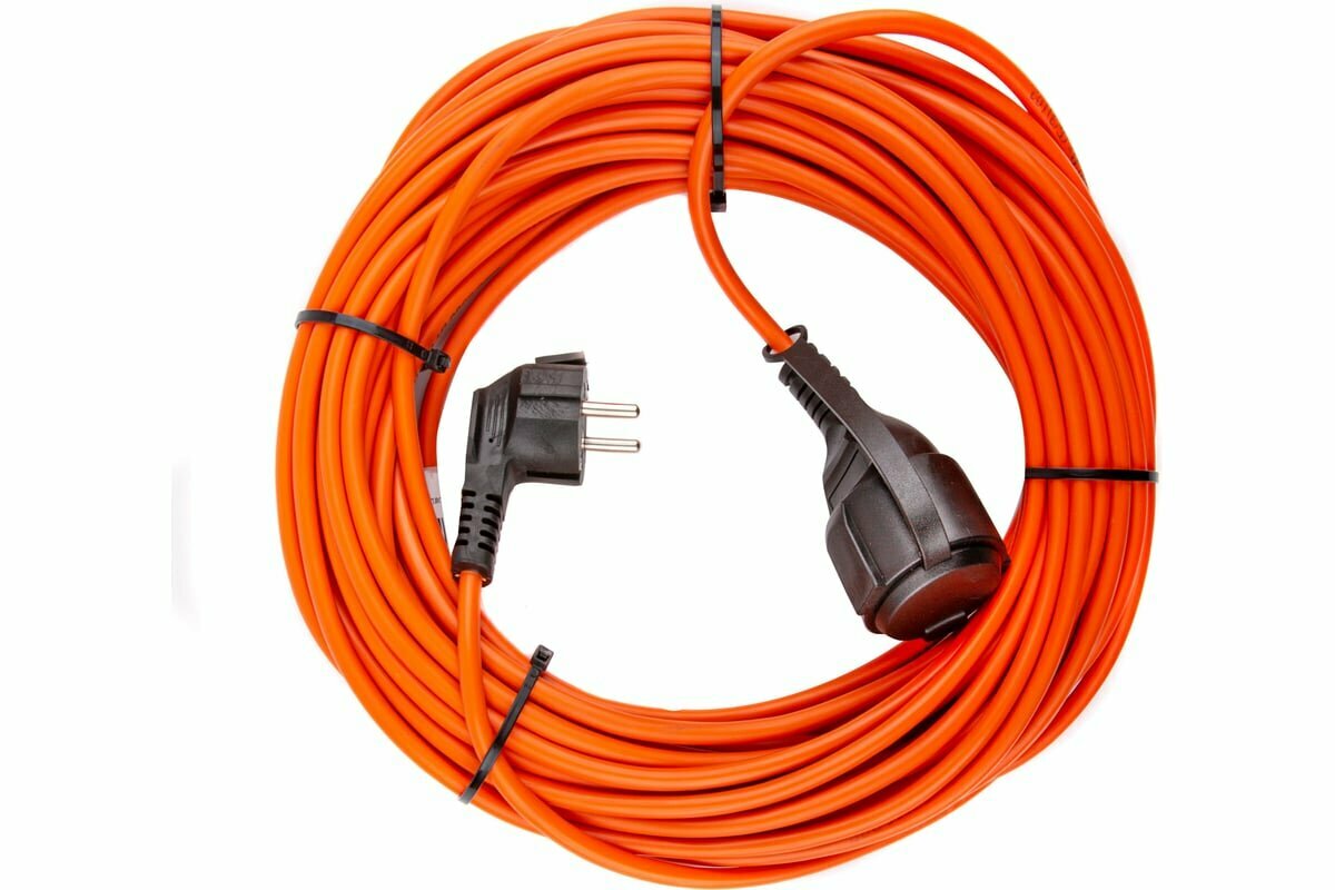 Атлант силовой удлинитель ПВС 3x2.5 мм² 10 м Атом 40142 для электропитания