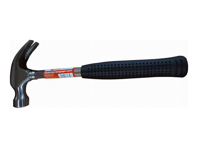 UGO LOKS Молоток-гвоздодер 450 г с цельнометаллической рукояткой - долговечный инструмент