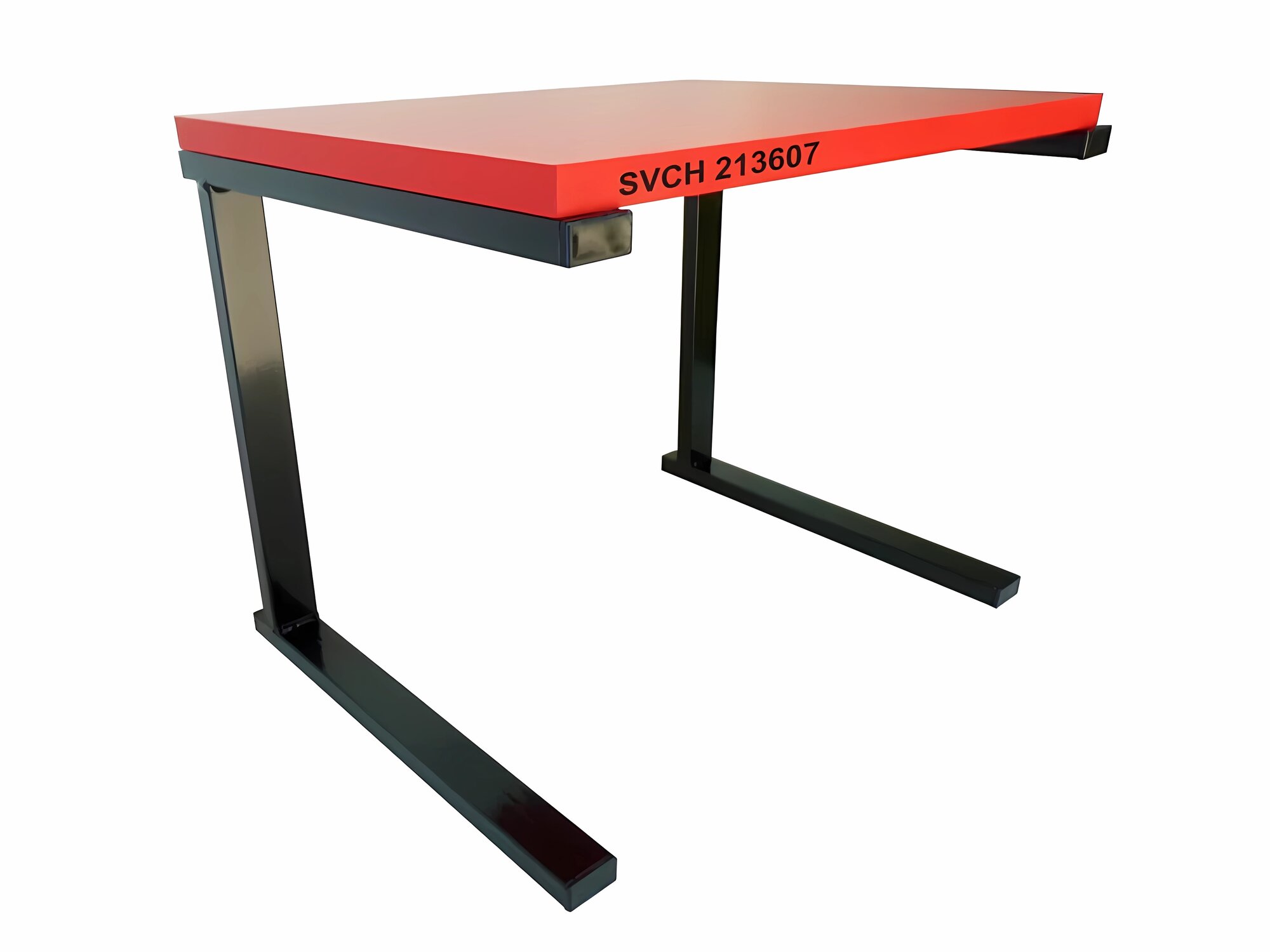 Полка для микроволновки GARROSS "SIBERIA 213607", одна полка 30х40 см, высота 32 см, каркас чёрный, цвет полки красный