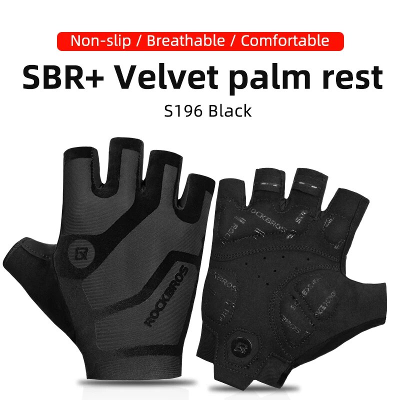 ROCKBROS перчатки для горного велосипеда Черный, XL, S196BK