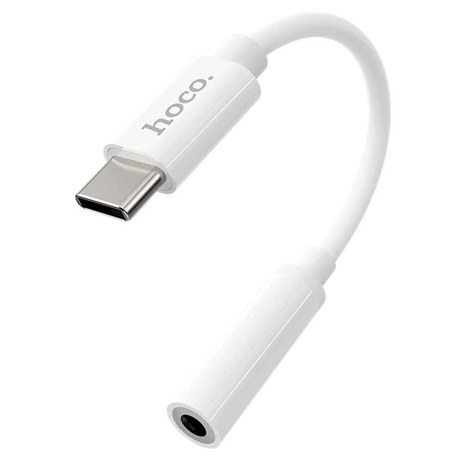 Переходник/Адаптер HOCO LS30 Type-C (m) - Jack 3,5 (f), белый