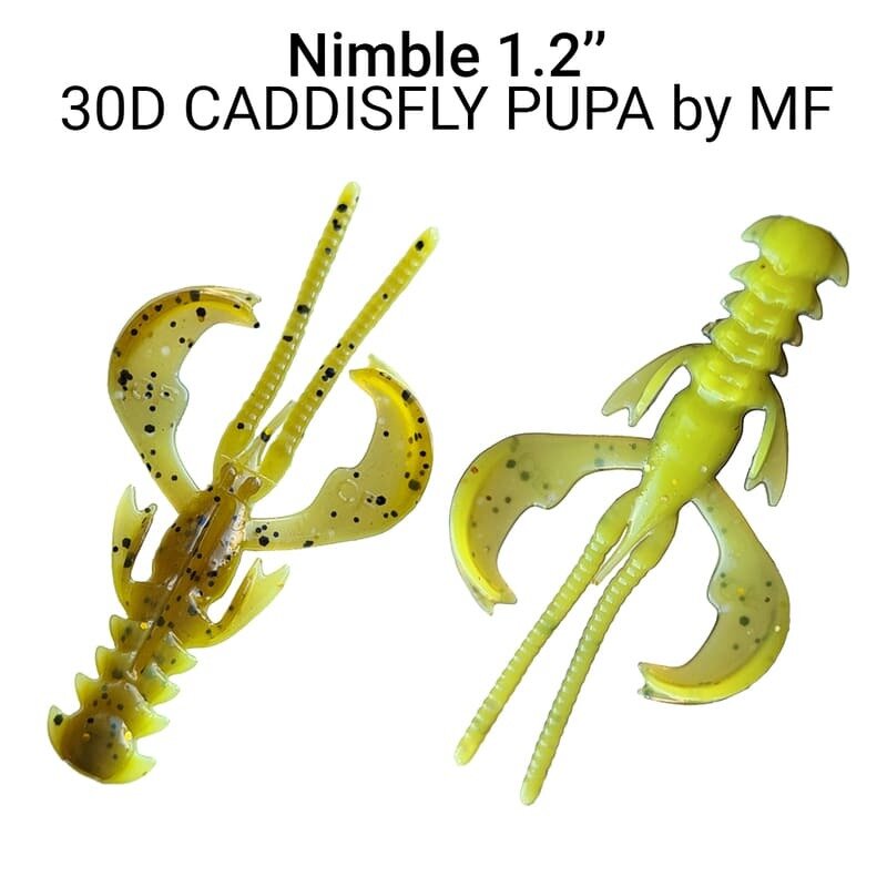 Силиконовые приманки Crazy Fish Nimble 1.2" 76-30-30d-6 кальмар