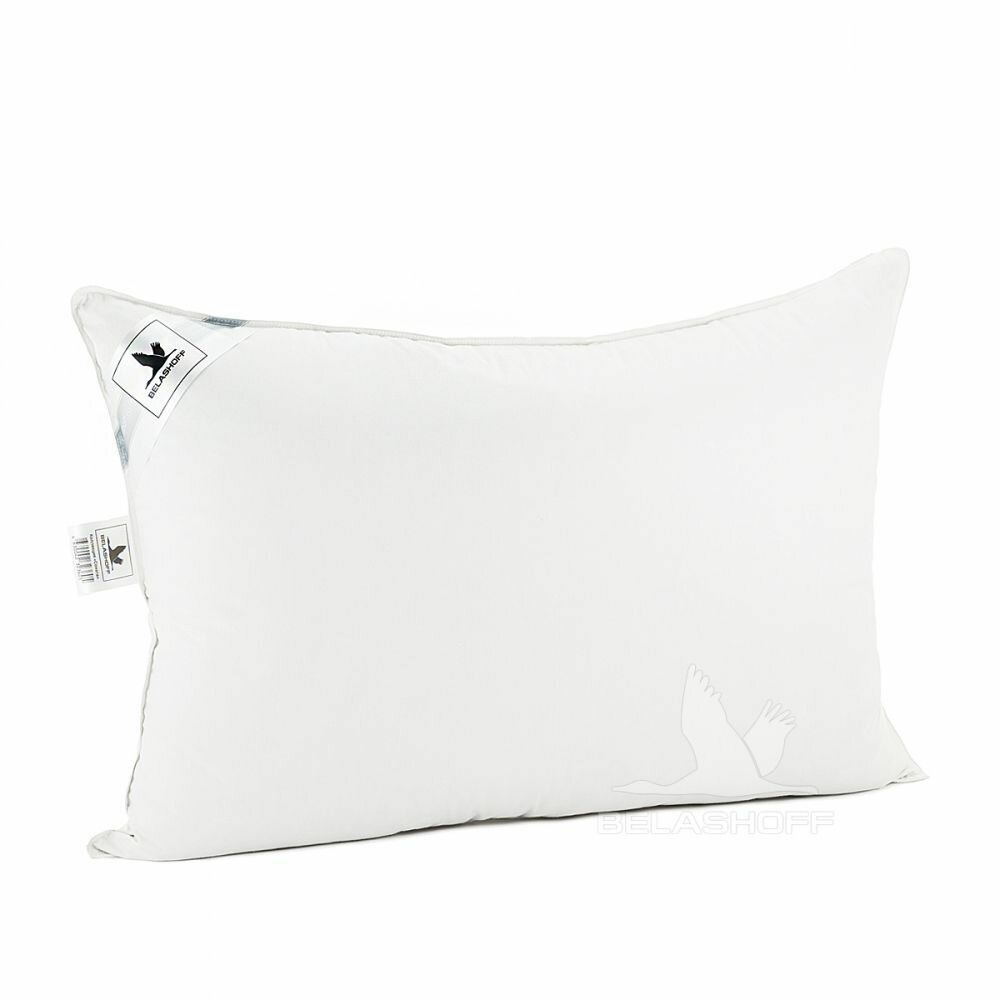 Belashoff Подушка натуральный гусиный пух коллекция "Соната" размер 50*70 белый чехол