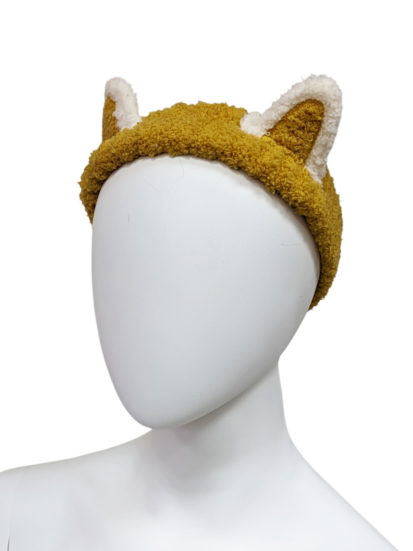 Повязка для умывания Lilit Кошачьи ушки, 19х12см, желтый