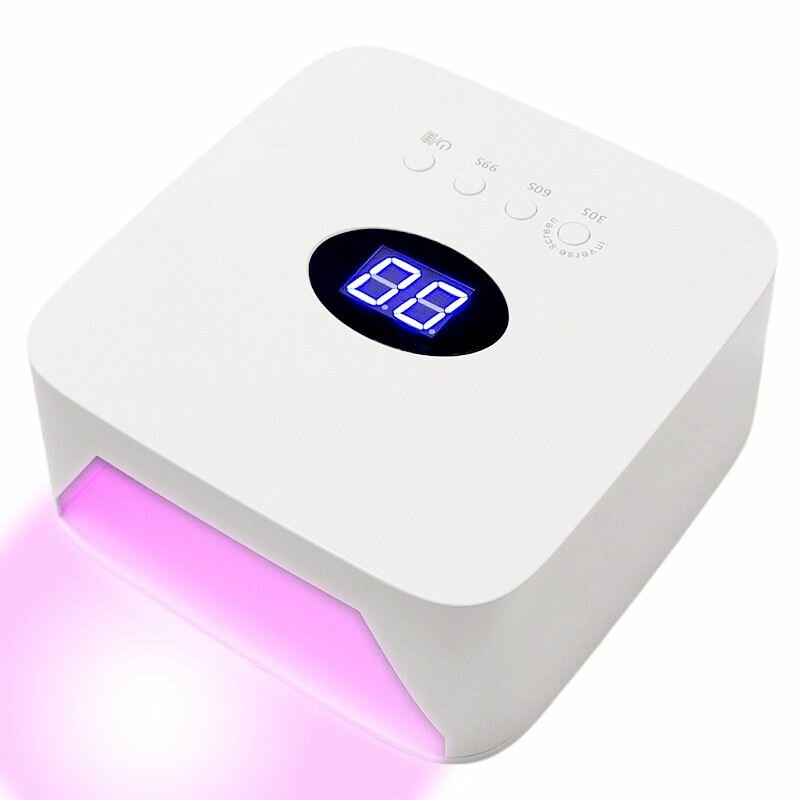 Лампа для сушки ногтей, Аккумуляторная УФ-лампа для ногтей 54 Вт Беспроводная, сушилка для гель-лака, Маникюр