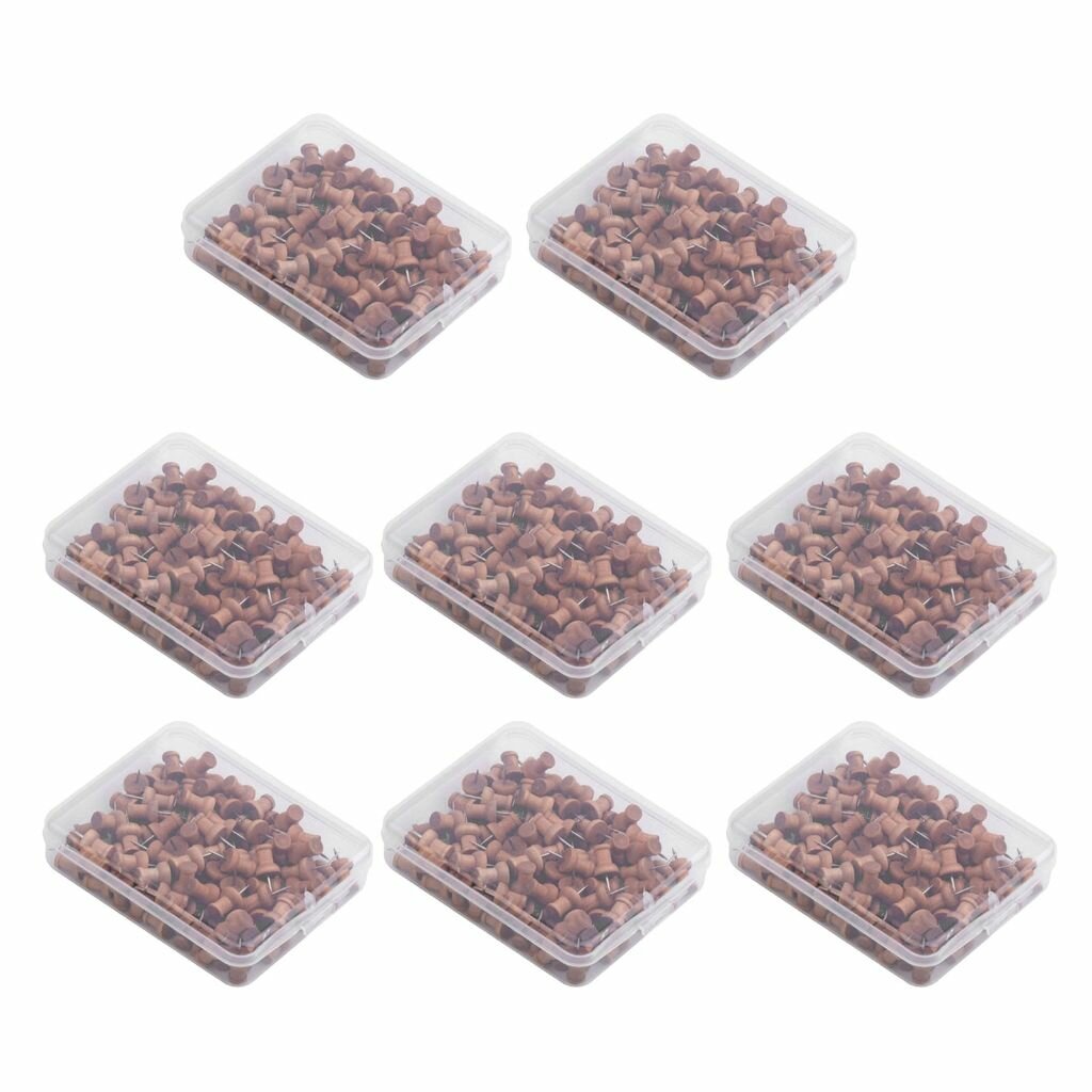 800 шт, деревянные канцелярские кнопки, пробковая доска для объявлений, кнопки рисования карты офисного бюллетеня