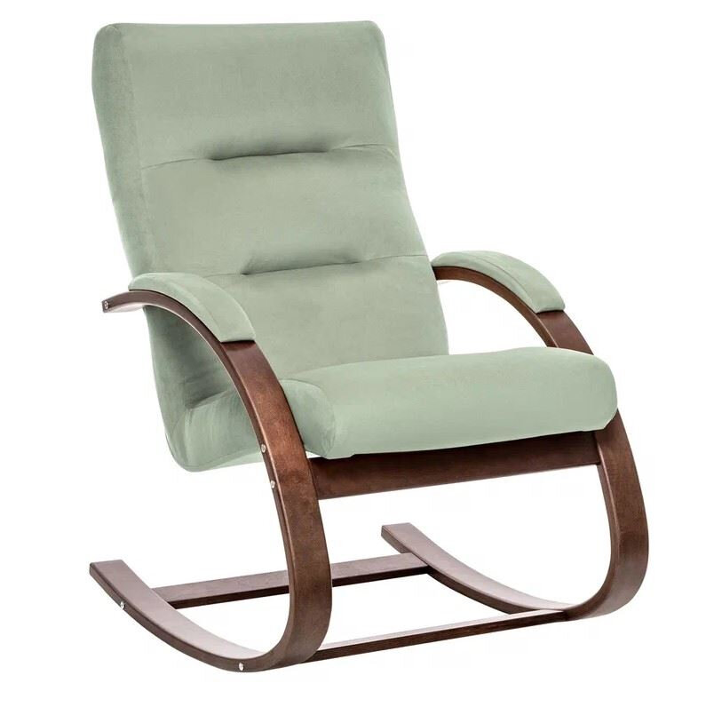 Кресло-качалка Милано (Орех текстура/ткань V 14)