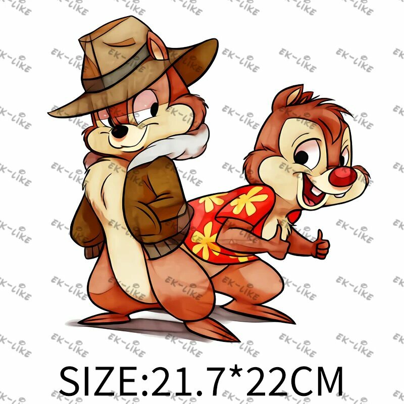 Термотрансферные наклейки Chip n Dale Disney 22x22см Коричневый, DS669 (13)