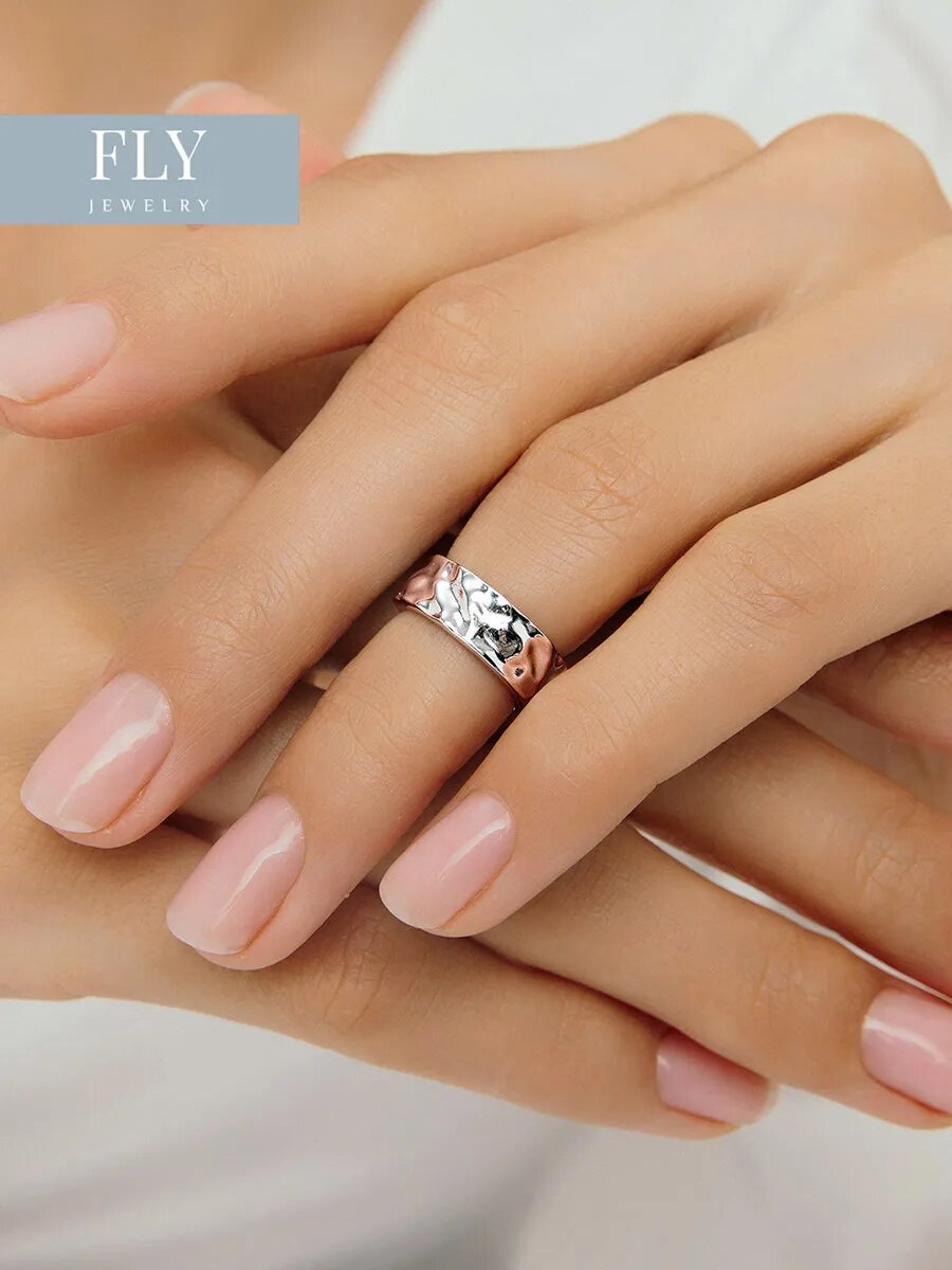 Кольцо на фалангу, серебро, 925 проба, родирование