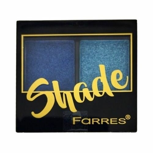 Тени для век FARRES "Shade", 2 цвета, синий, голубой (1007-02)