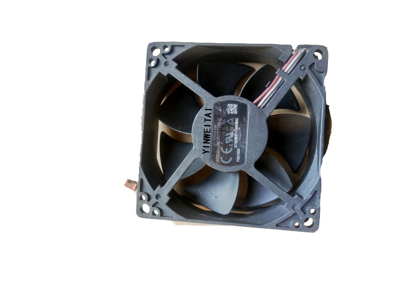 Вентилятор FOR AUB0812H-E YHT Delta 8025 80MM 12V 8CM AUB0912HJ-00 D66 9225 9CM 3 wire projector axial Вентилятор охлаждения 3000RPM 35CFM