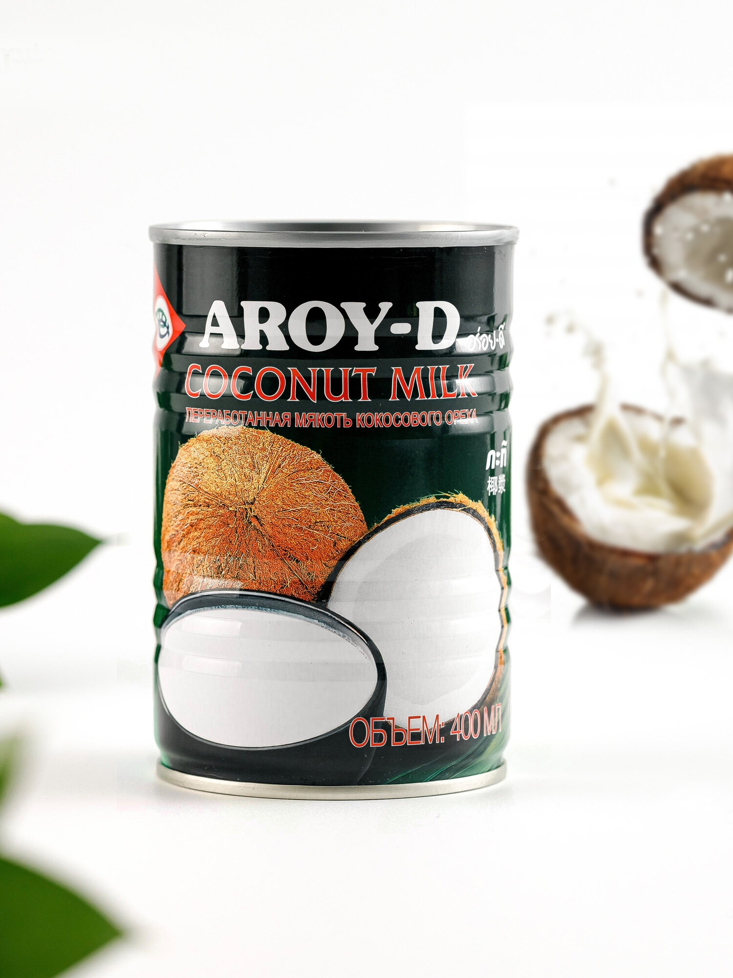 Кокосовое молоко "AROY-D" 70%, из мякоти кокоса, Индонезия, 400 мл
