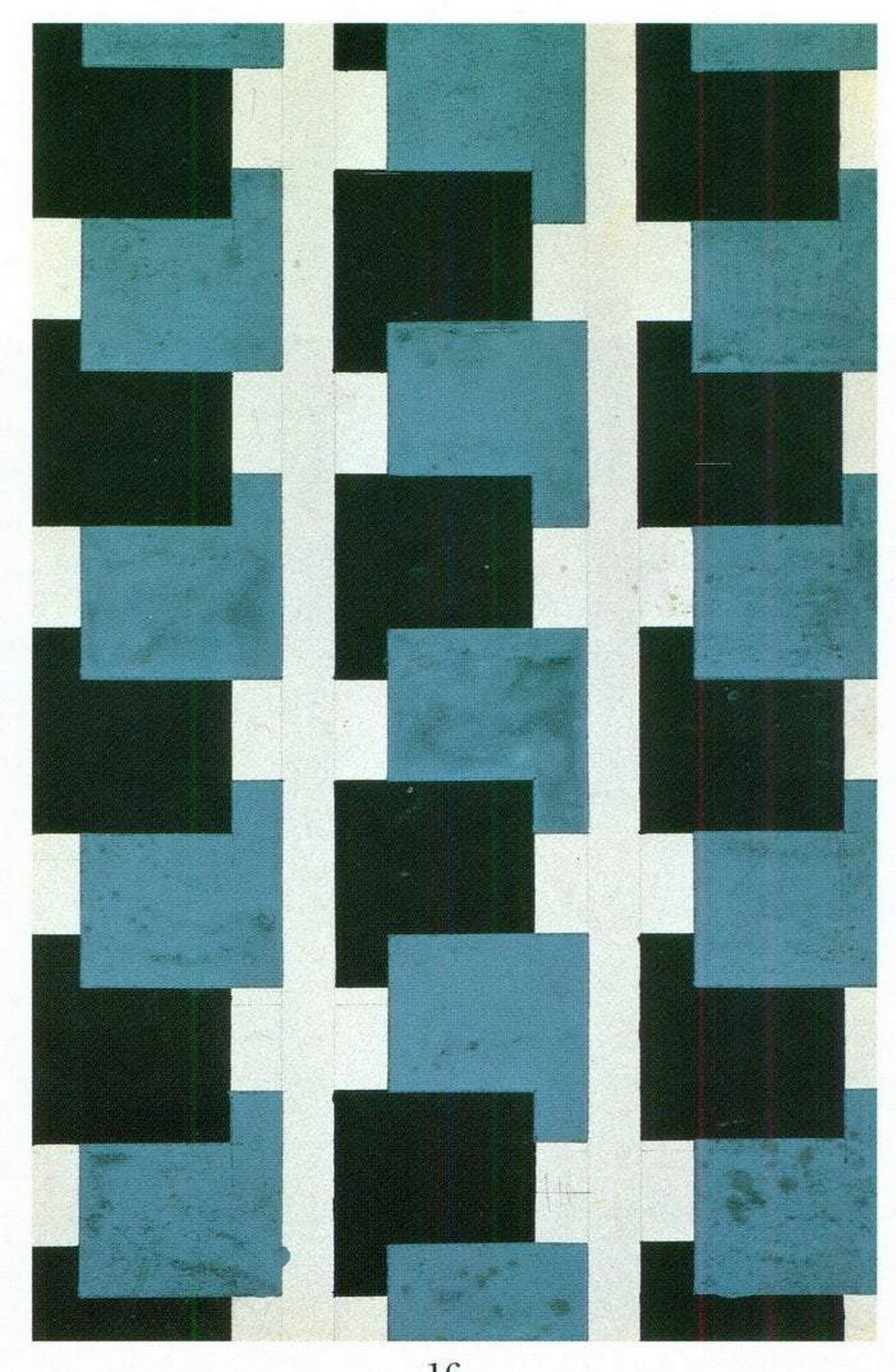 Плакат, постер Абстрактная композиция на холсте, размер 21х30см