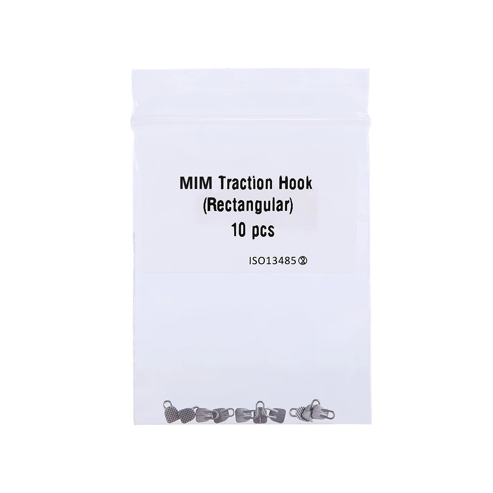 Лингвальные кнопки Baistra 10 шт. Hook Rectangular