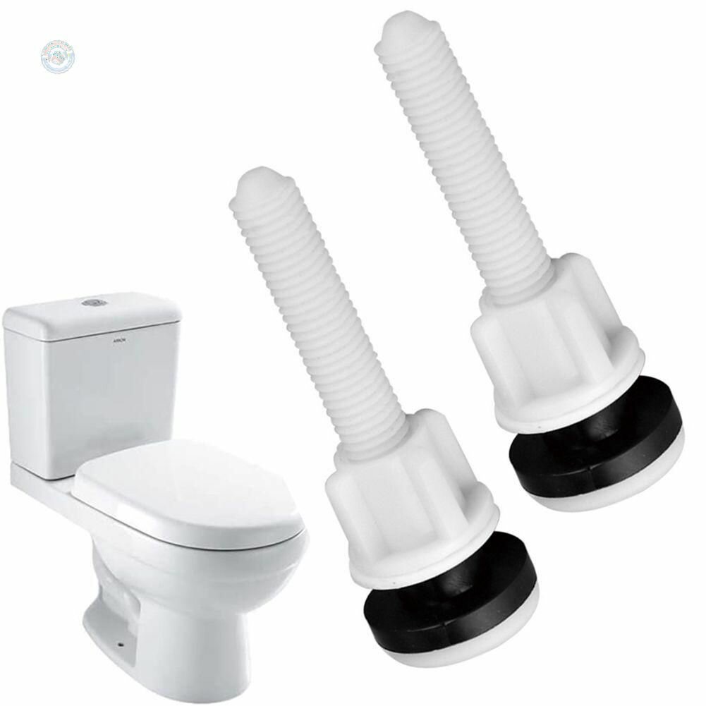 Болты для крепления сиденья унитаза, универсальный комплект из прочного пластика и каучука, простая установка и надежная фиксация
