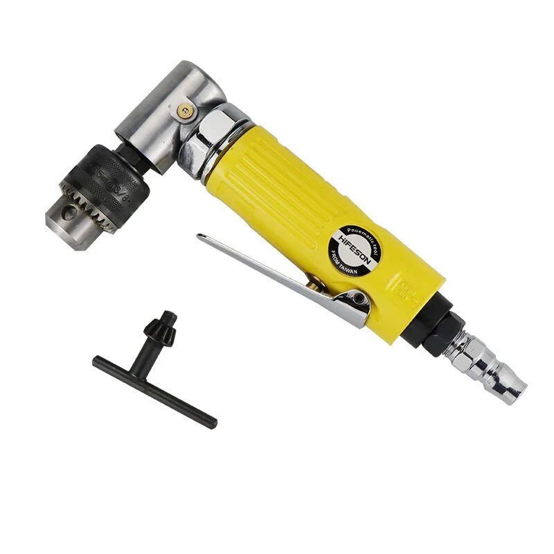 Угловая пневматическая дрель HIFESON 90° ° Пневматическая дрель L-образная, высокоскоростная, для углового сверления