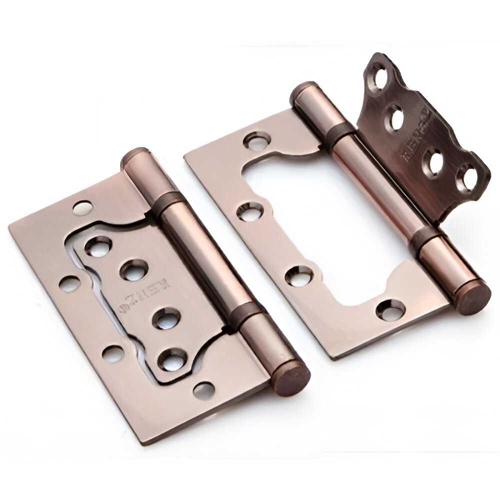 Петля накладная (бабочка) 125х75х2,5 (Медь) Комплект 2 шт. / Петли дверные бабочка 2 шт.