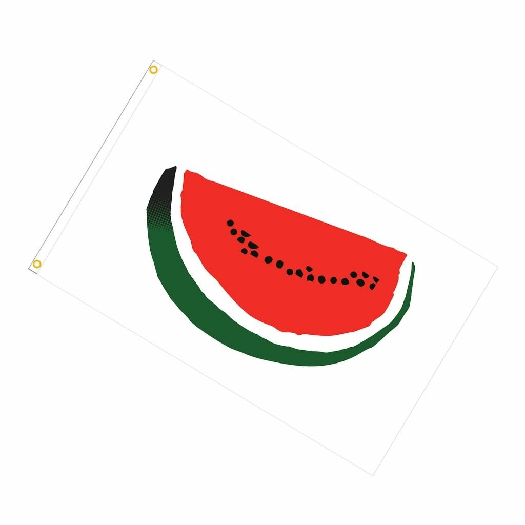 Арбузный флаг для улицы, - Рисунок 1