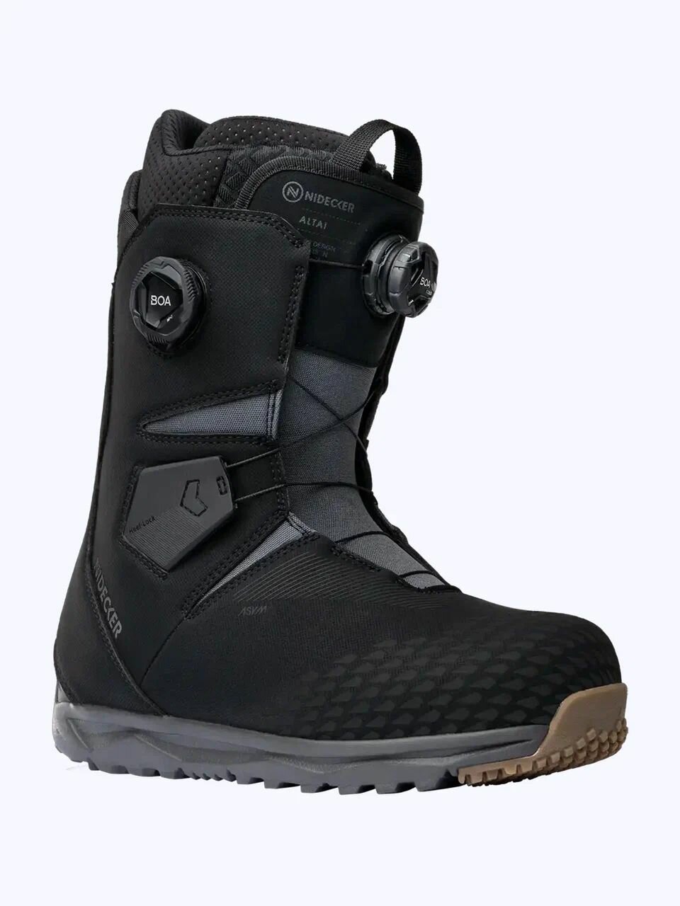 Ботинки мужские для сноуборда NIDECKER Altai Men, двойное BOA, размер: 26,5 см. Черный
