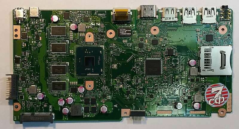 Материнская плата ноутбука Asus X540SA N3700 4 Gb