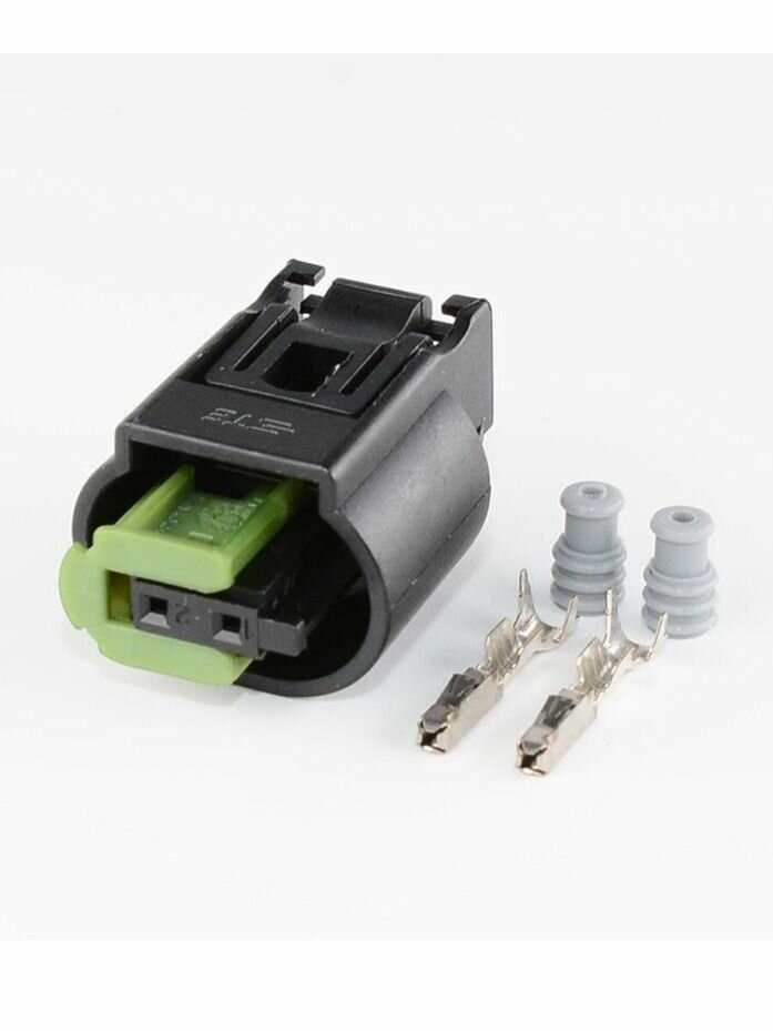 Разъем (колодка, фишка) 2 контактный (2 pin) 968405-1 / 1-967644-1 для BMW Citroen Peugeot Ford Great Wall Geely