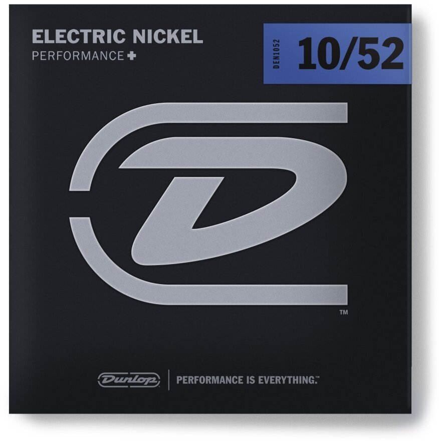 DEN1052 Комплект струн для электрогитары, никелированные, Light/Heavy, 10-52, Dunlop
