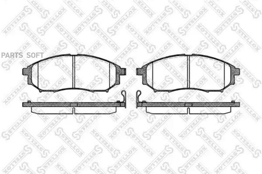 852 14=FDB1881 [41060EB325] ! колодки дисковые п Nissan Murano 3.5 4WD 05> Stellox арт. 863014SX