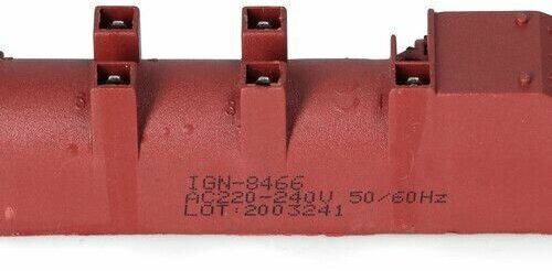 Блок электророзжига 6 контактов узкий без заземления COK602UN