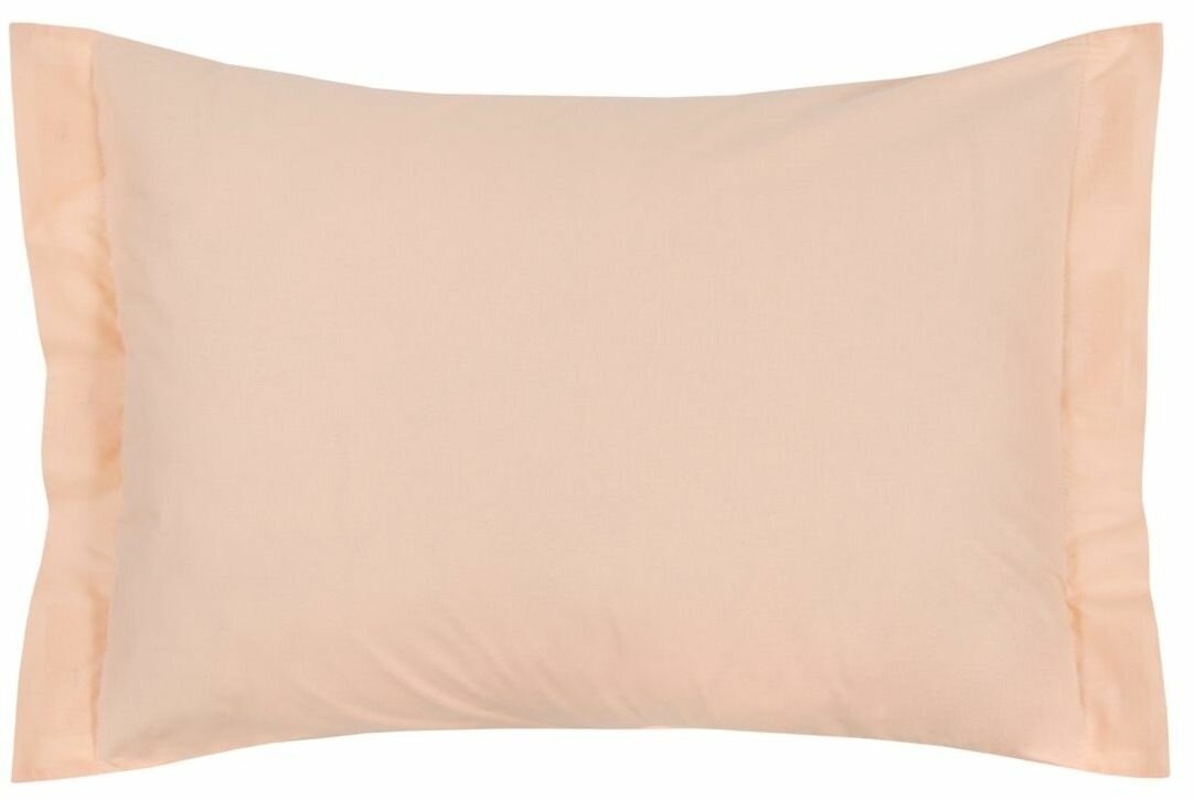 Набор наволочек с ушками поплин Персик 50х70 2 шт.