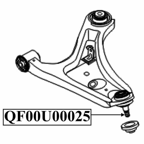 Шарнир независимой подвески / поворотного рычага Quattro Freni QF00U00025