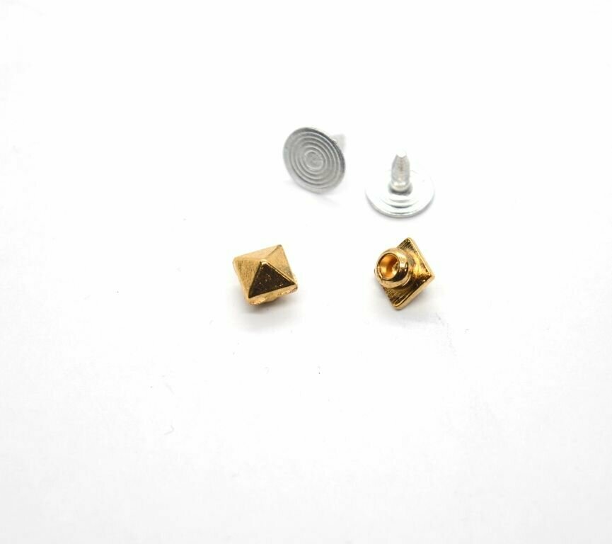 Хольнитен декоративный 007- F цв. Ромб золото 6 мм (уп. 20 шт) ProKnopka