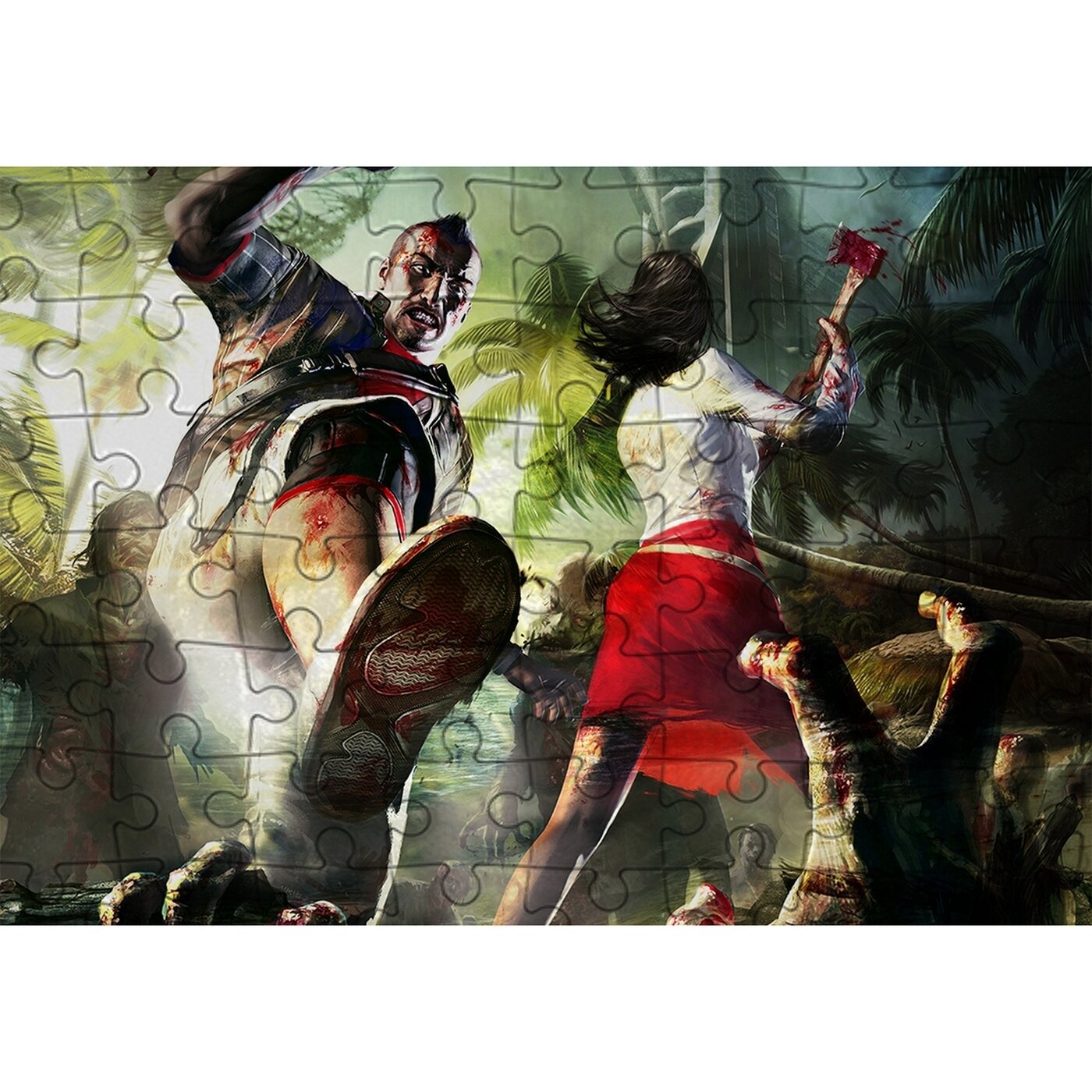 Пазл картонный А3: модель Dead Island - 51