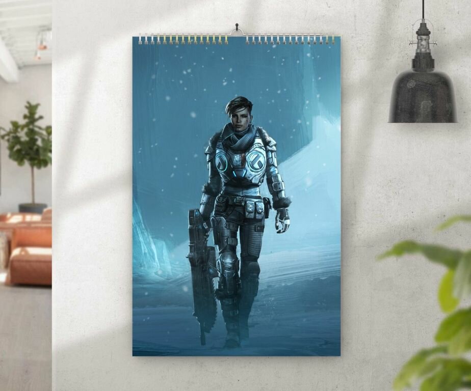 Перекидной календарь Gears 5, Геарс 5 №19, А4
