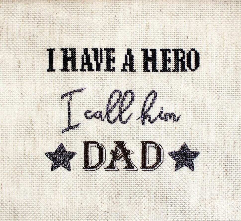 Набор для вышивания LetiStitch #933 Father’s day gift (Подарок на день отца), Счетный крест, 10 x 12 см