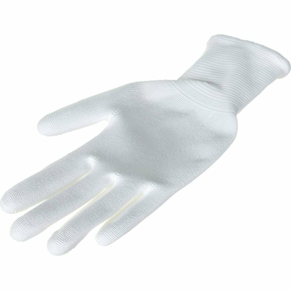 Перчатки Manipula Specialist микропол (MG-162), нейлон, полиуретан, оверлок, цвет белый (7), Пер 611/7