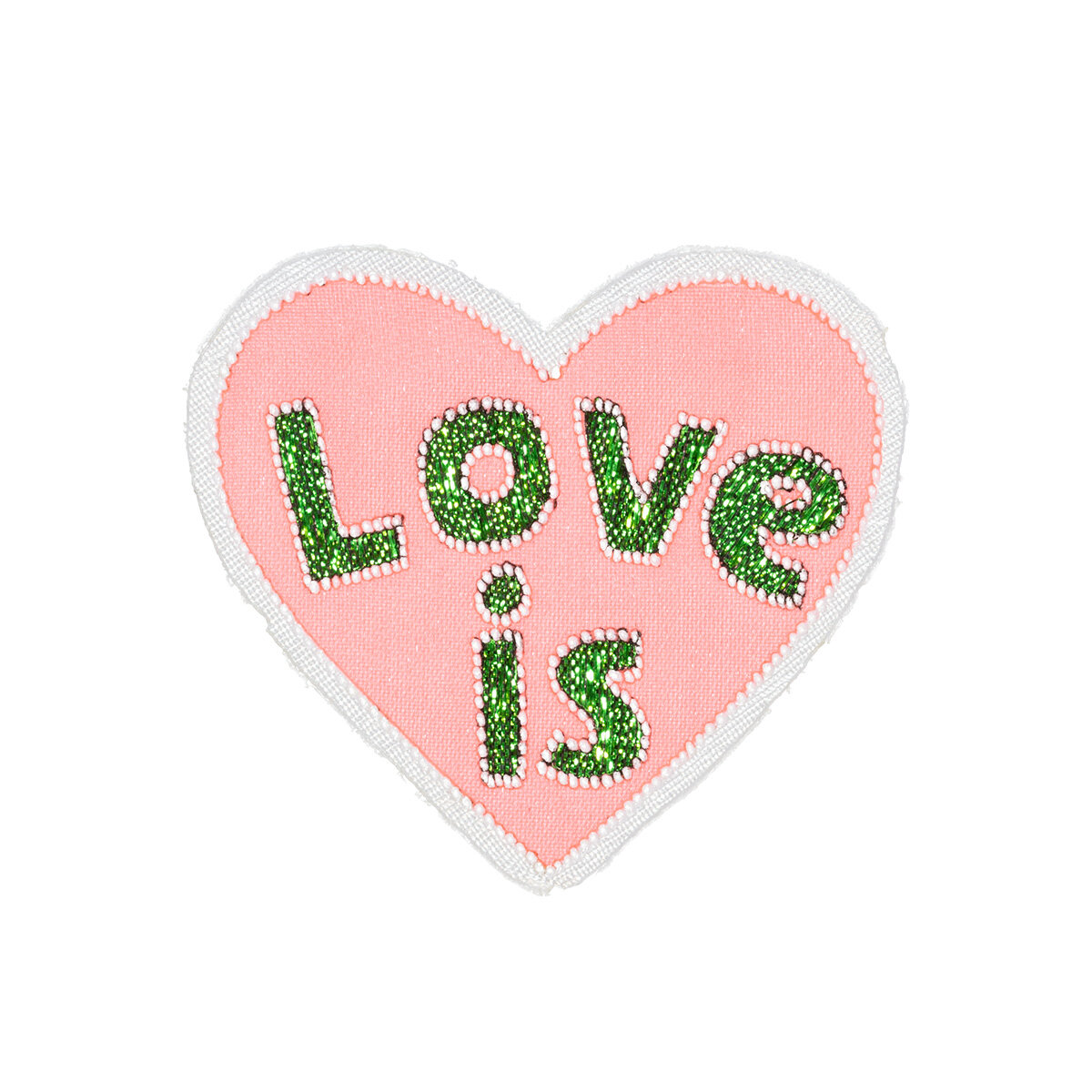 BLITZ термоаппликация №4 4-01 сердце большое 6,5×6 см для рукоделия тканевая аппликация