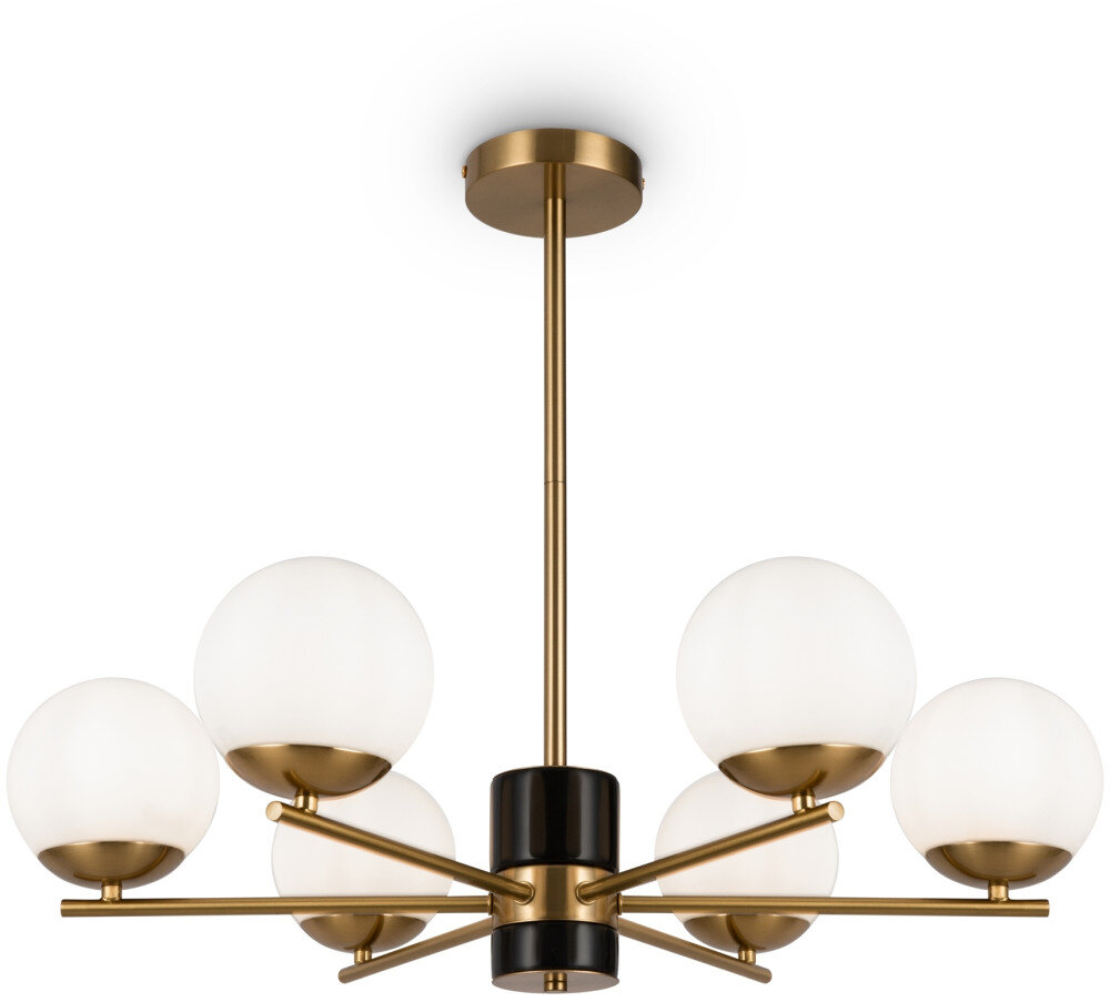 Потолочная люстра на штанге Freya Marble FR5230PL-06BS