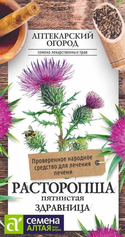 Расторопша пятнистая Здравница, 1 гр. х 1 упаковка / Семена Алтая